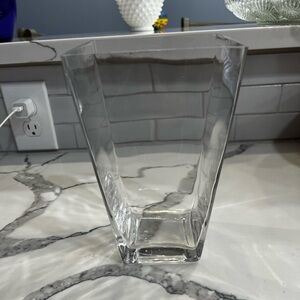 Accents | Vintage Modern 195s Mid Century Clear Rectangular Glass Vase ...